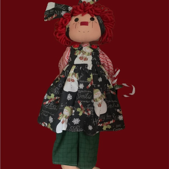 Hand Crafted | Holiday | Handmade Christmas Rag Doll | Poshmark